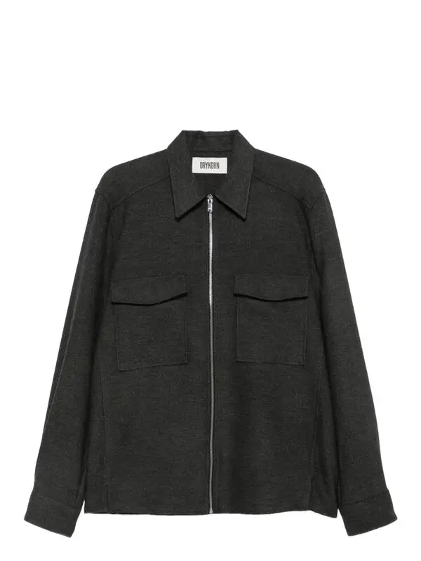 DRYKORN Zip-up Flap-pocket Jacket - Grey