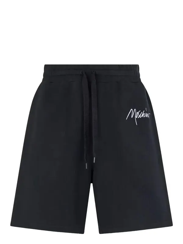 Moschino Logo-detail Drawstring Shorts - Black