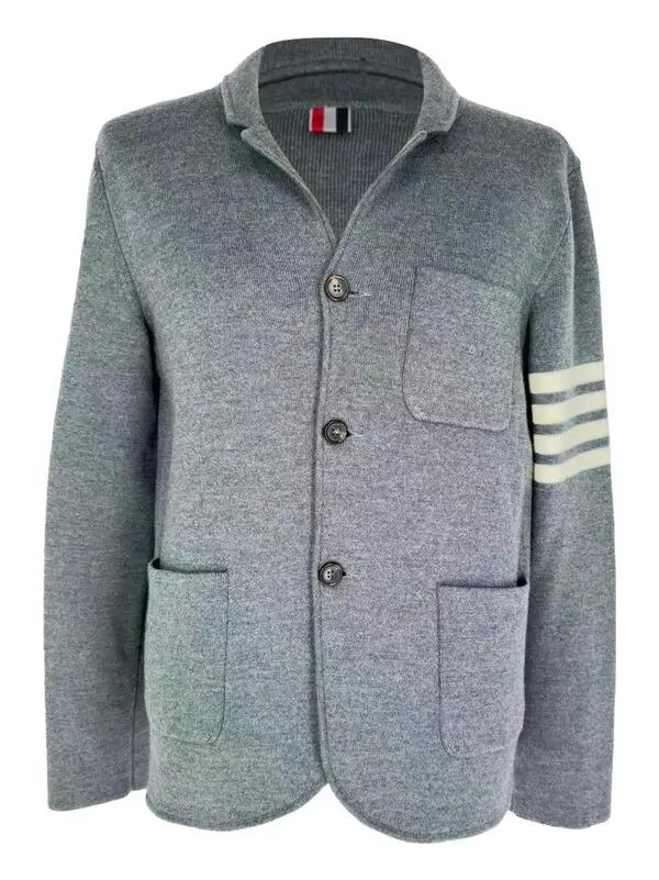 Thom Browne 4-bar Stripe Blazer - Grey