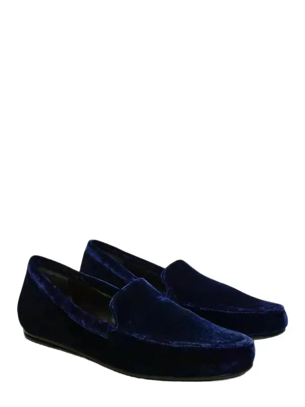 Loulou De Saison Bert Velvet Loafers - Blue