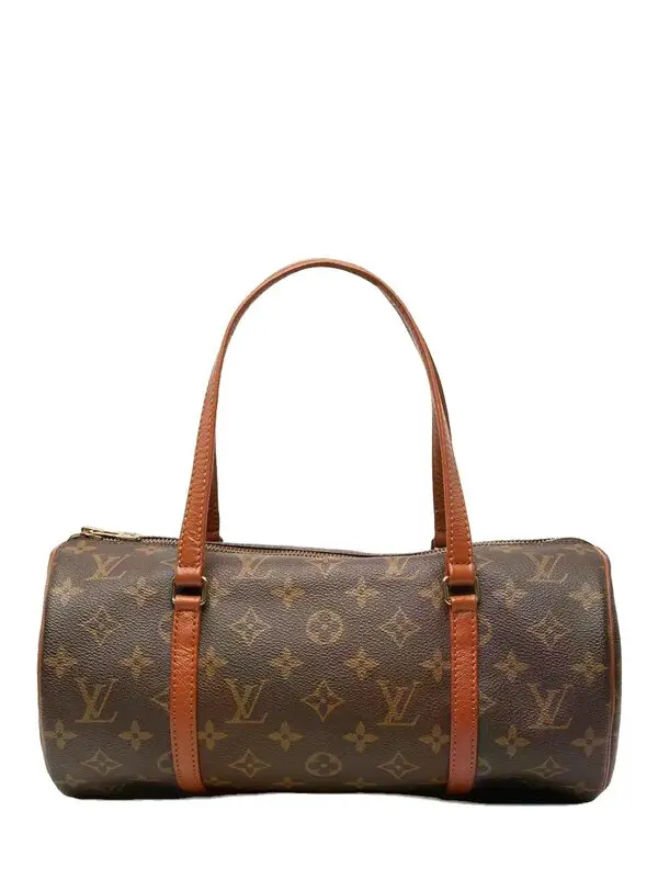 LOUIS VUITTON 1990 Monogram Papillon 30 Handbag - Brown