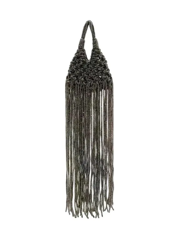 HIBOURAMA Mini Vannifique Fringe Tote Bag - Grey