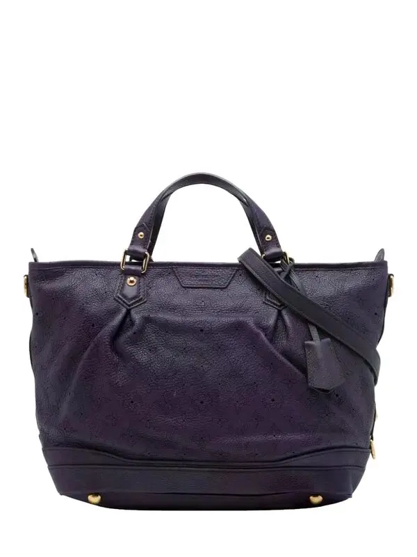 LOUIS VUITTON 1990-2010 Monogram Mahina Stellar Pm Satchel - Purple