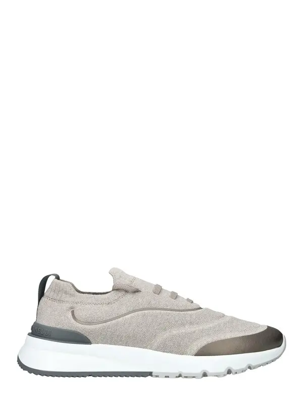 Brunello Cucinelli Knitted Sportiv Sneakers - Beige