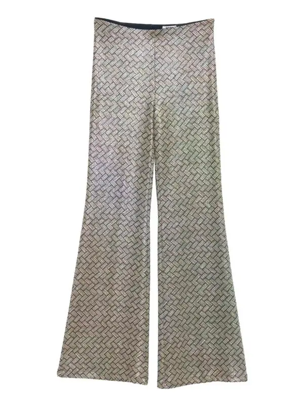 SIYU Tallis Geometric-print Trousers - Neutrals