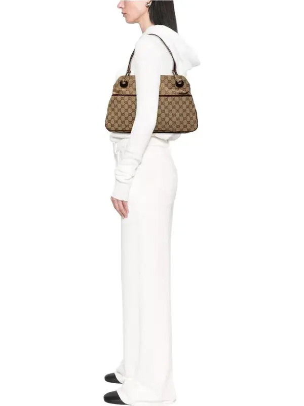 Gucci 2016-2026 Gg Canvas Eclipse Shoulder Bag - Neutrals