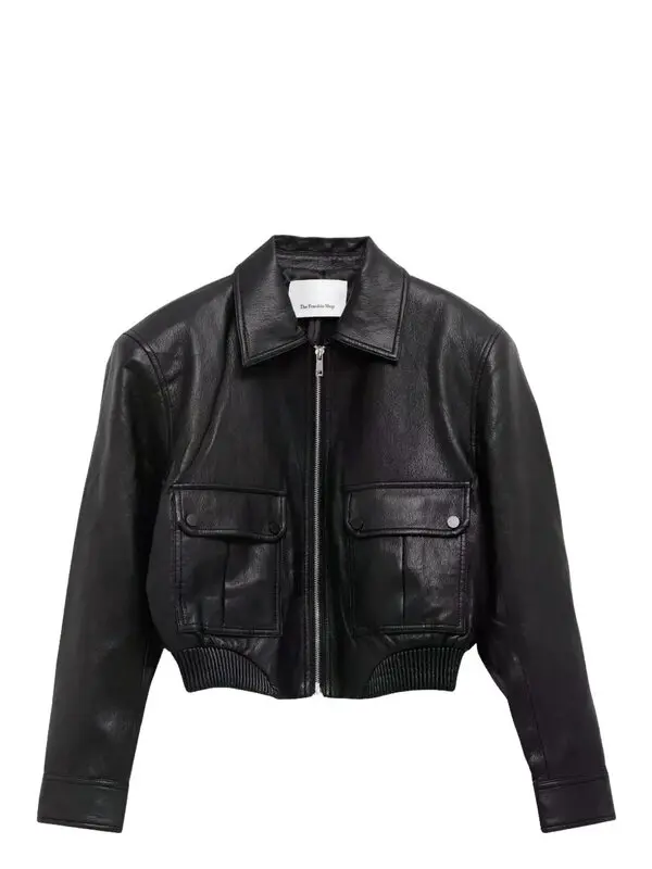 THE FRANKIE SHOP Val Cropped Jacket - Black