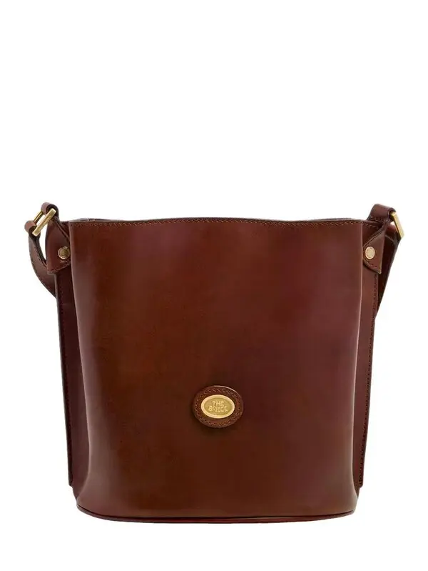 THE BRIDGE Leather Bucket Bag - Brown