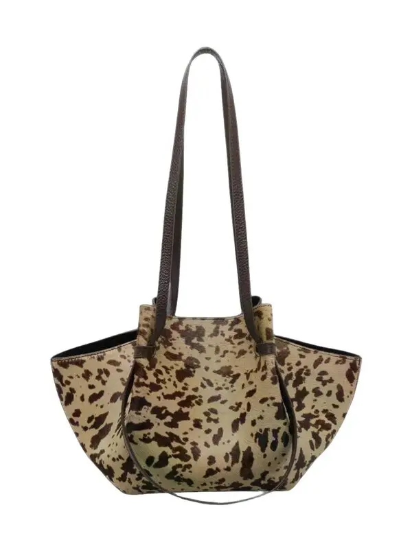 Yuzefi Mochi Cow-print Shoulder Bag - Neutrals