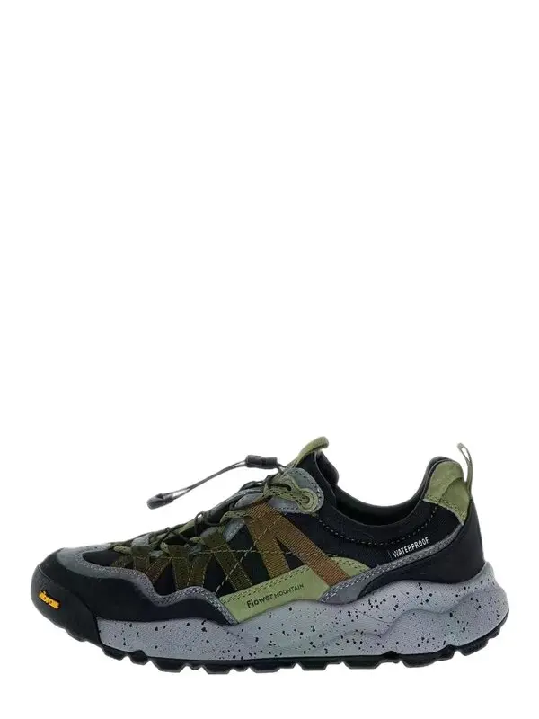 FLOWER MOUNTAIN Iwano Speckled-sole Hiking Sneakers - Black