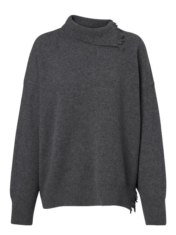 RÓHE Distressed Wool-blend Sweater - Grey
