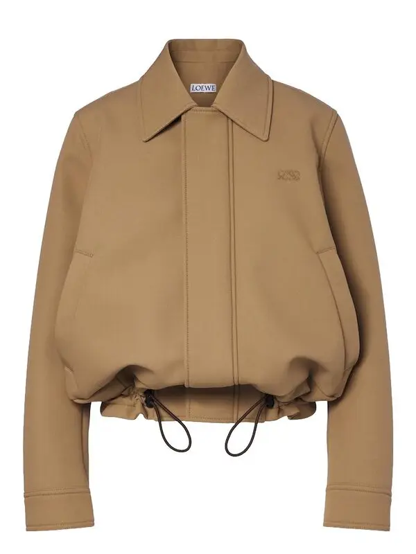 Loewe Double L Cotton Blouson Jacket - Brown