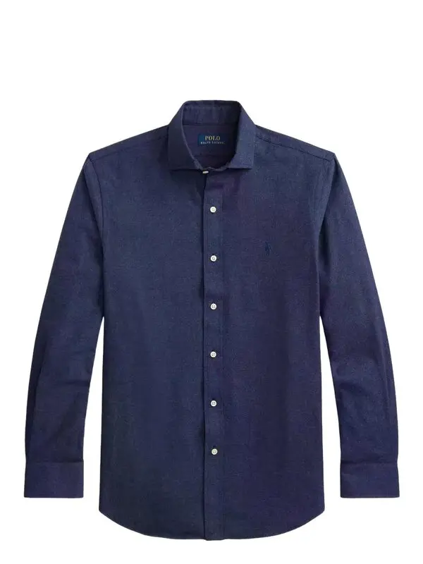 Polo Ralph Lauren Embroidered-logo Button-down Shirt - Blue