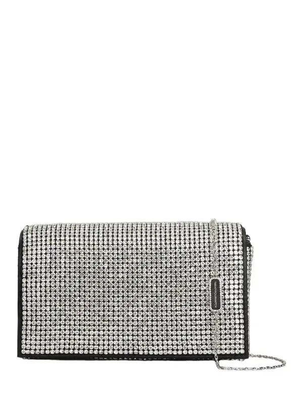 TWENTY FOURHAITCH Luniva Crystal-embellished Shoulder Bag - Silver