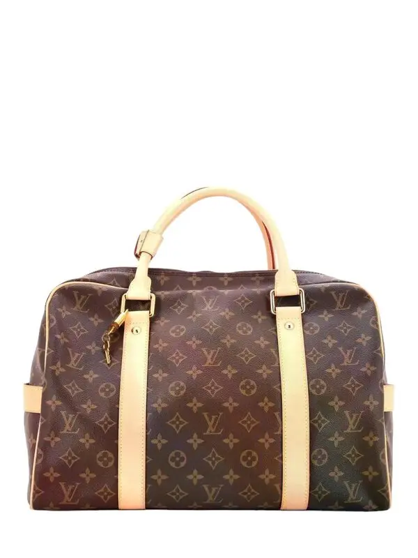 LOUIS VUITTON Carryall Handbag Monogram Canvas Travel Bag - Brown