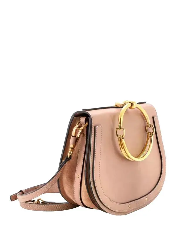 Chloé Nile Leather Medium Crossbody Bag - Neutrals