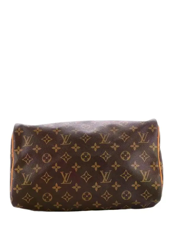 LOUIS VUITTON Speedy Handbag Monogram Canvas 30 Satchel - Brown