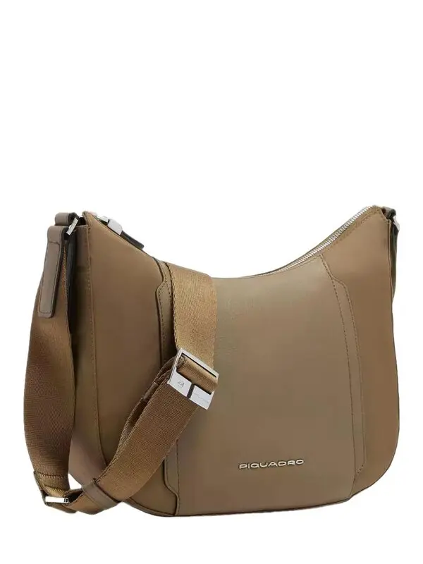 PIQUADRO Logo Detail Shoulder Bag - Brown