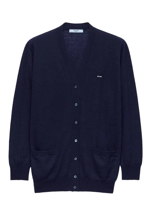 Prada Cashmere Cardigan - Navy