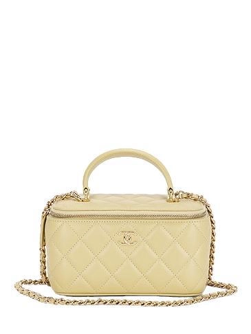 Chanel Lambskin Small Classic Vanity Case - Yellow