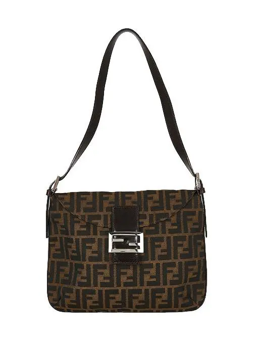 Fendi Zucca Shoulder Bag - Brown