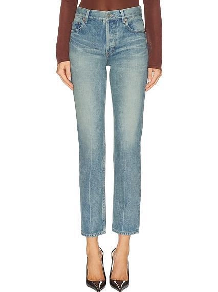 Saint Laurent Authentic Straight Leg - Authentic Medium Blue