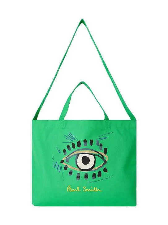 Paul Smith Dream Factory Print Cotton-canvas Tote Bag - Green