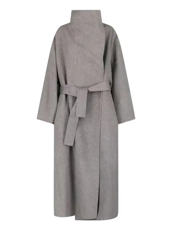 THE FRANKIE SHOP Leroy Reversible Funnel-neck Coat - Neutrals