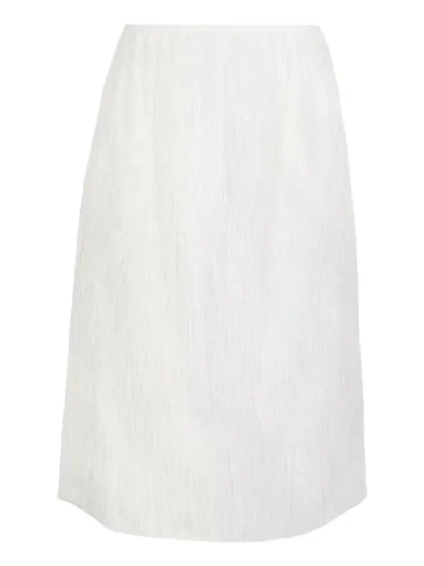 JNBY Fringe-jacquard Midi Skirt - Neutrals