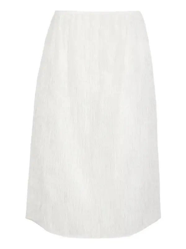 JNBY Fringe-jacquard Midi Skirt - Neutrals