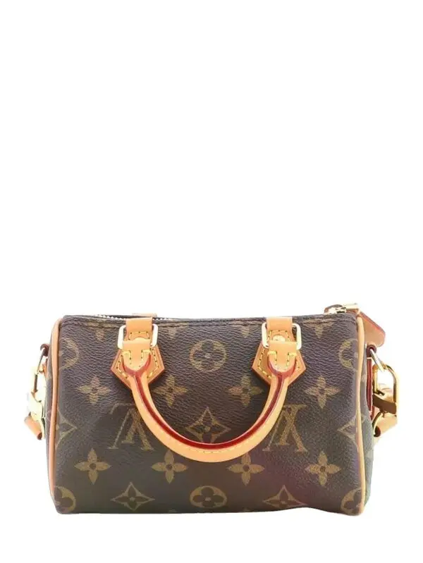 LOUIS VUITTON Speedy Bandouliere Nm Bag Monogram Canvas Nano Crossbody Bag - Brown