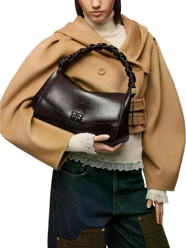 GANNI Very Bou Bag Shine - Brown