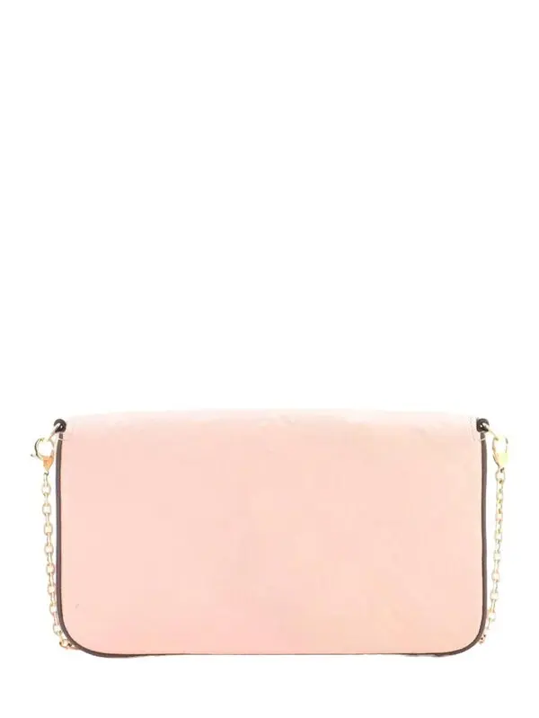 LOUIS VUITTON Felicie Pochette Monogram Empreinte Leather Crossbody Bag - Pink
