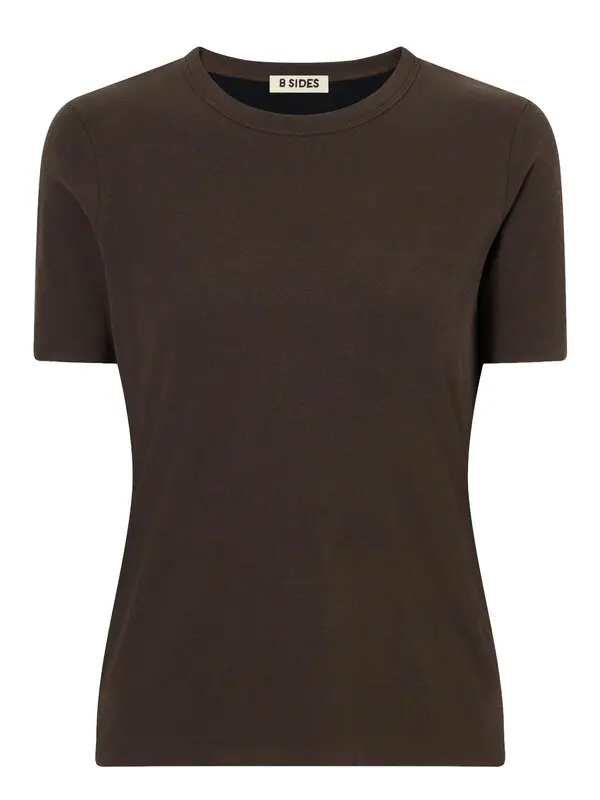 B Sides Cotton-jersey T-shirt - Brown