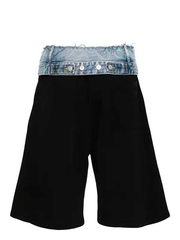 MAISON MARGIELA Denim-waist Track Shorts - Black