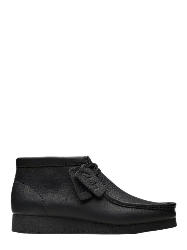 Clarks Wallabee Evo Bt Leather Desert Boots - Black