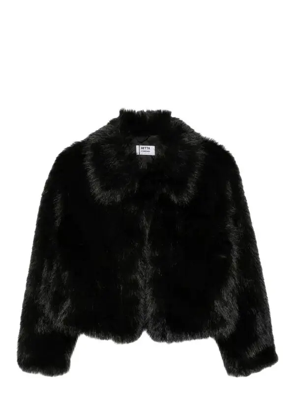 BETTA CORRADI Faux-fur Jacket - Black