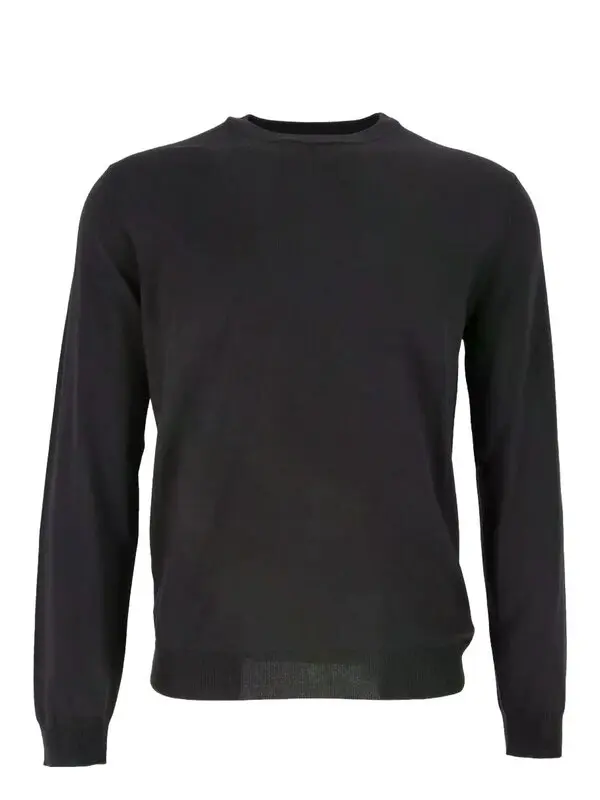 ZANONE Giro Crew-neck Fine-knit Sweater - Grey