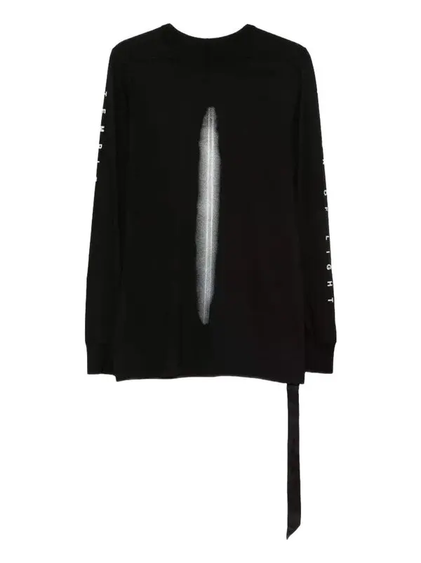 Rick Owens Graphic-print Long-sleeve T-shirt - Black