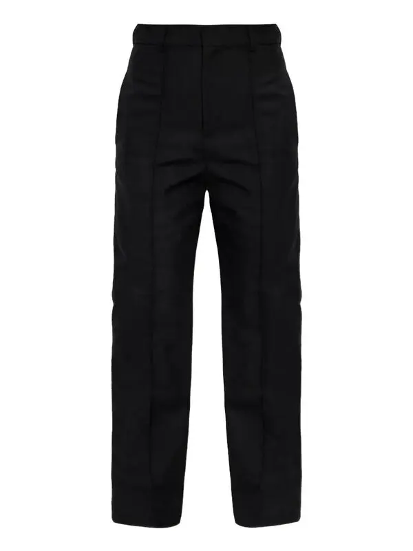 Loewe Pressed-crease Slim-fit Trousers - Black