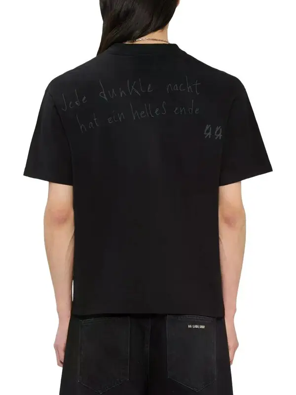 44 LABEL GROUP Motto T-shirt - Black