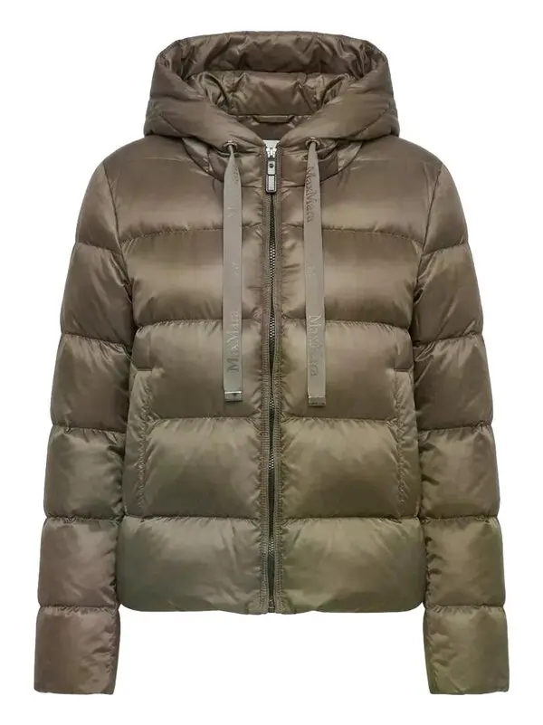 Max Mara Quilted Hooded Jacket - Brown