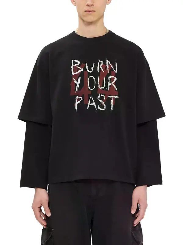 44 LABEL GROUP Byp Long-sleeve T-shirt - Black