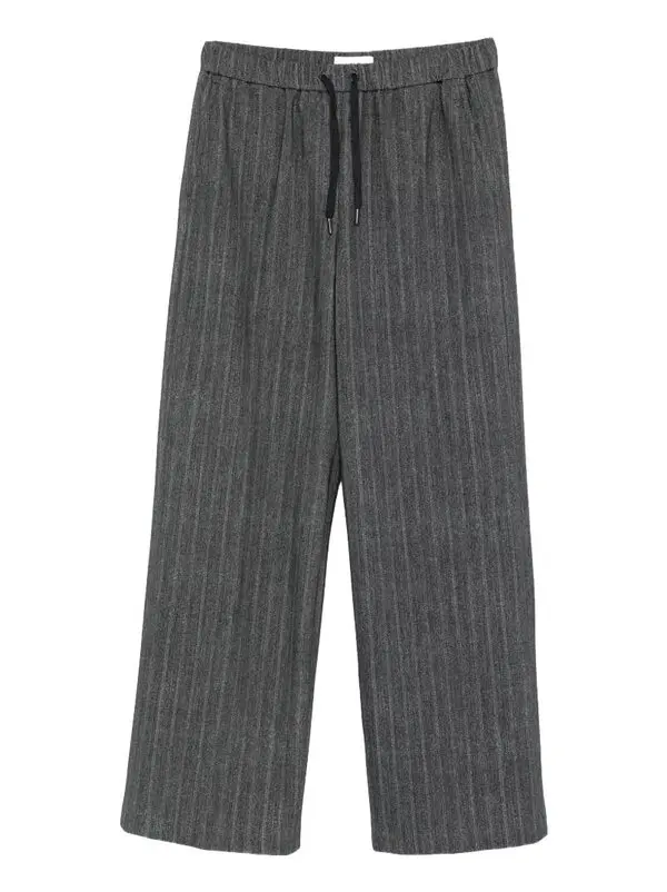 CIRCOLO 1901 Pinstripe Drawstring-waist Trousers - Blue