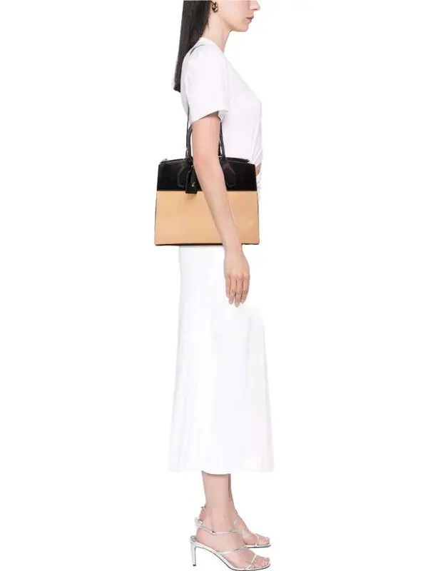 LOUIS VUITTON 2015 Tricolor Smooth Calfskin City Steamer Mm Satchel - Black