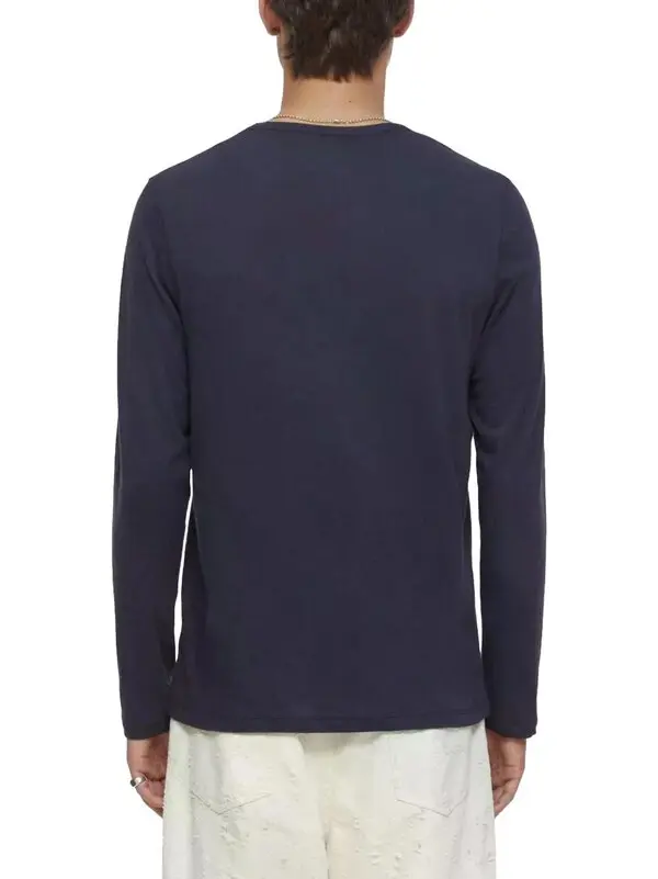 Closed Embroidered Long-sleeve T-shirt - Blue