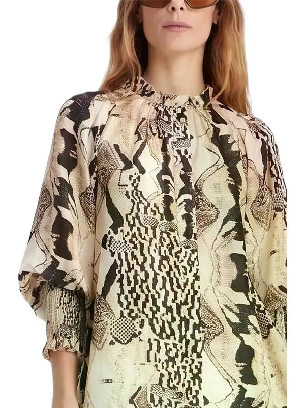MARIA CHER Quilaquina Julieta Blouse - Neutrals