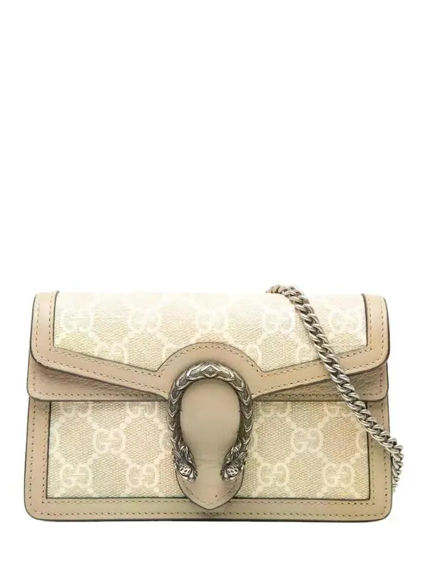 Gucci 2016-2026 Mini Gg Supreme Dionysus Crossbody Bag - Neutrals