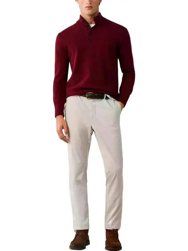 HACKETT  Buttoned Sweater - Red