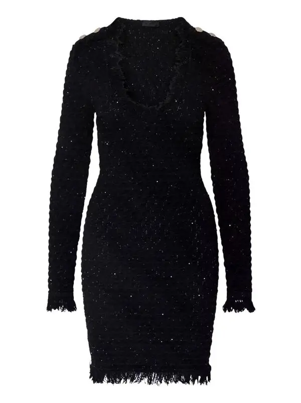 Liu Jo Short Knitted Dress - Black